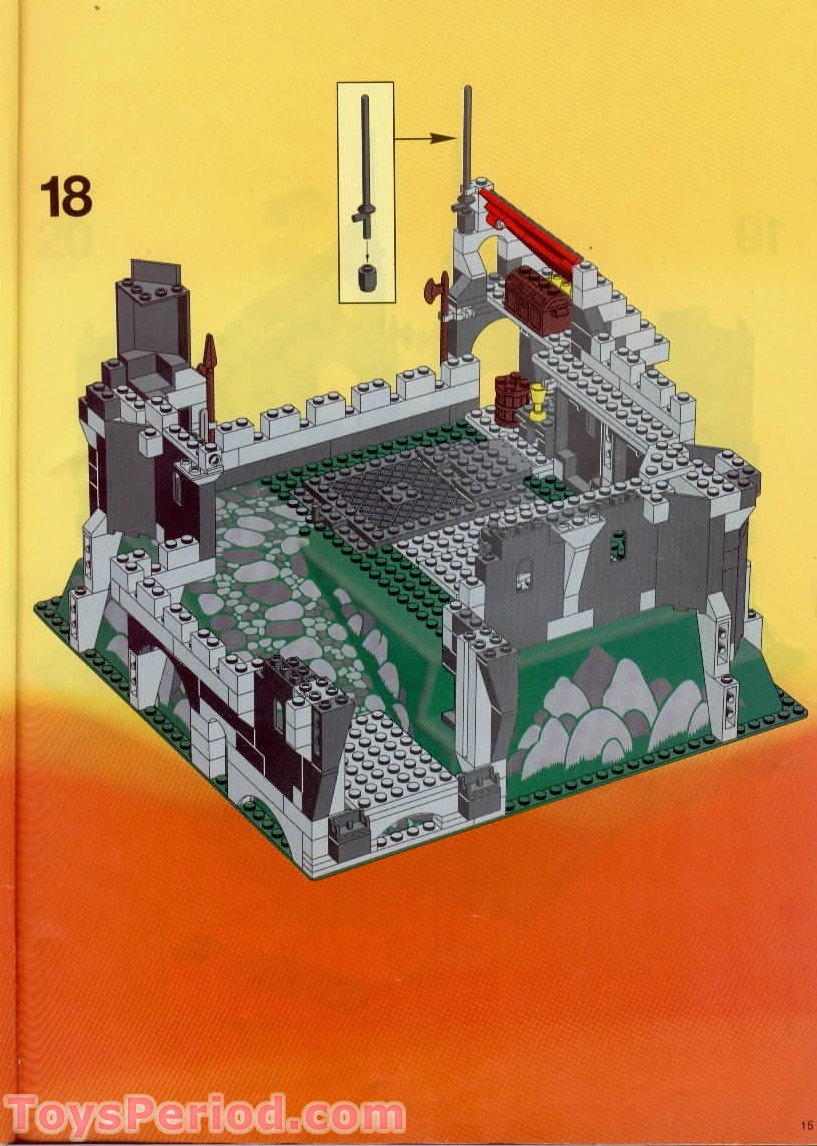 LEGO 6086 Black Knight's Castle Instructions and Parts List