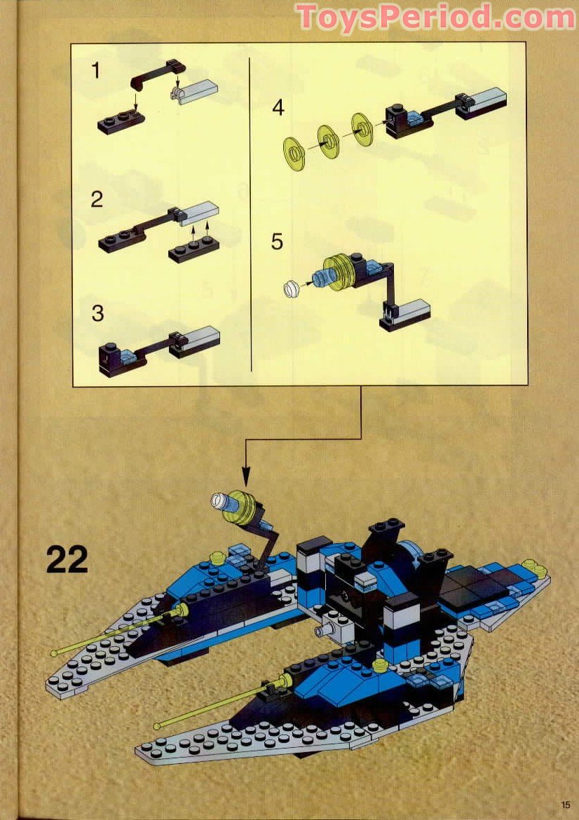 LEGO 1789 Star Hawk II Instructions and Parts List