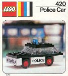 LEGO 420-1 Police Car Instructions and Parts List