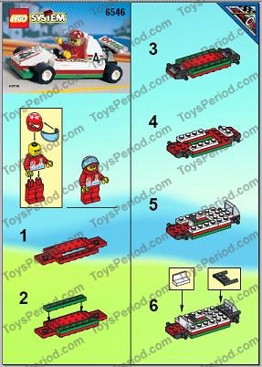 LEGO 6546 Slick Racer Instructions and Parts List