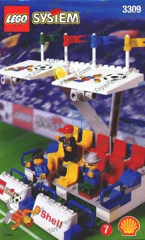 LEGO 3309 Shell Promotional Soccer Set - Head Tribune Instructions and ...