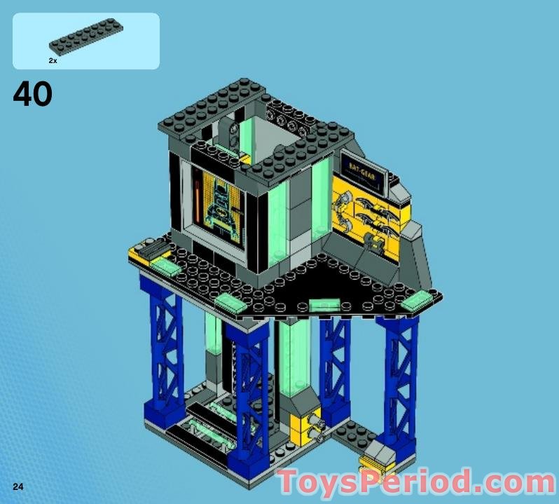 LEGO 6860 The Batcave Instructions and Parts List