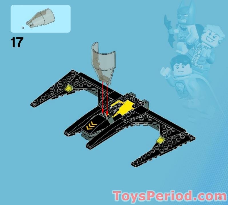 LEGO 6863 Batwing Battle Over Gotham City Instructions and Parts List