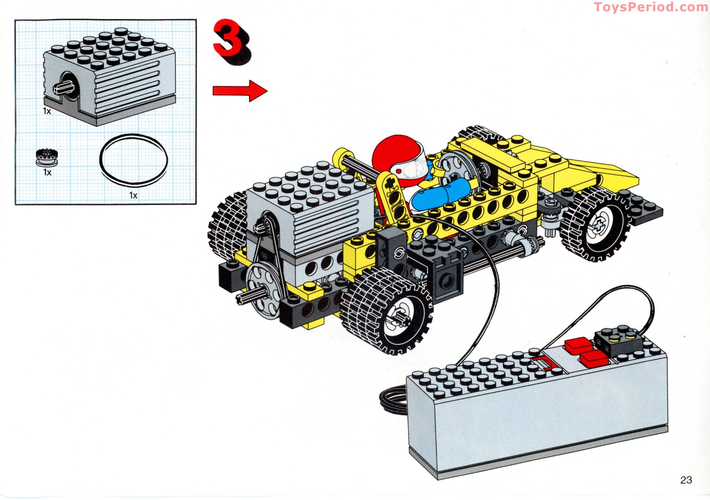 LEGO 8830 Rally 6-Wheeler Instructions and Parts List