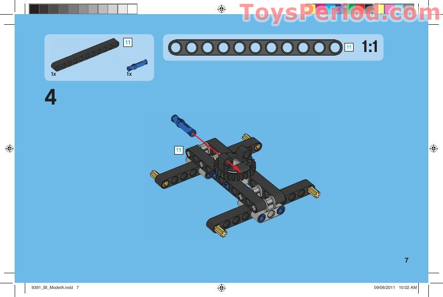 LEGO 9391 Crawler Crane Instructions and Parts List