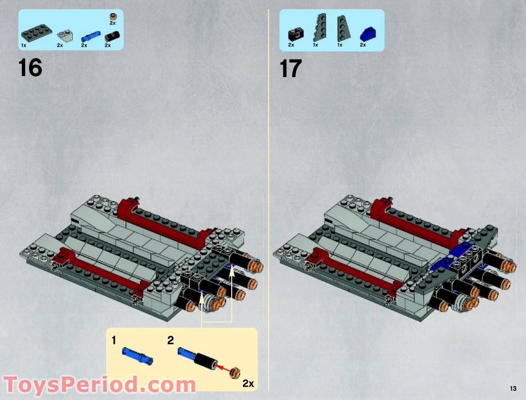 LEGO 9515 The Malevolence Instructions and Parts List