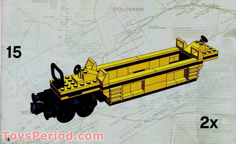 LEGO 10170 TTX Intermodal Double-Stack Car Instructions and Parts List