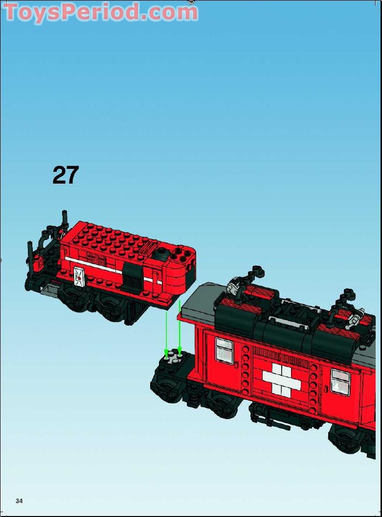 LEGO 10183 Hobby Train Set Instructions and Parts List