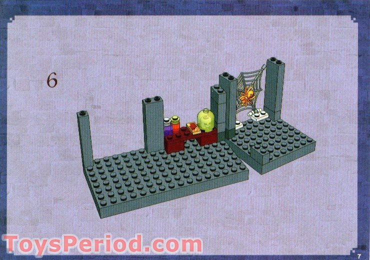 LEGO 4752 Professor Lupin's Classroom Instructions and Parts List