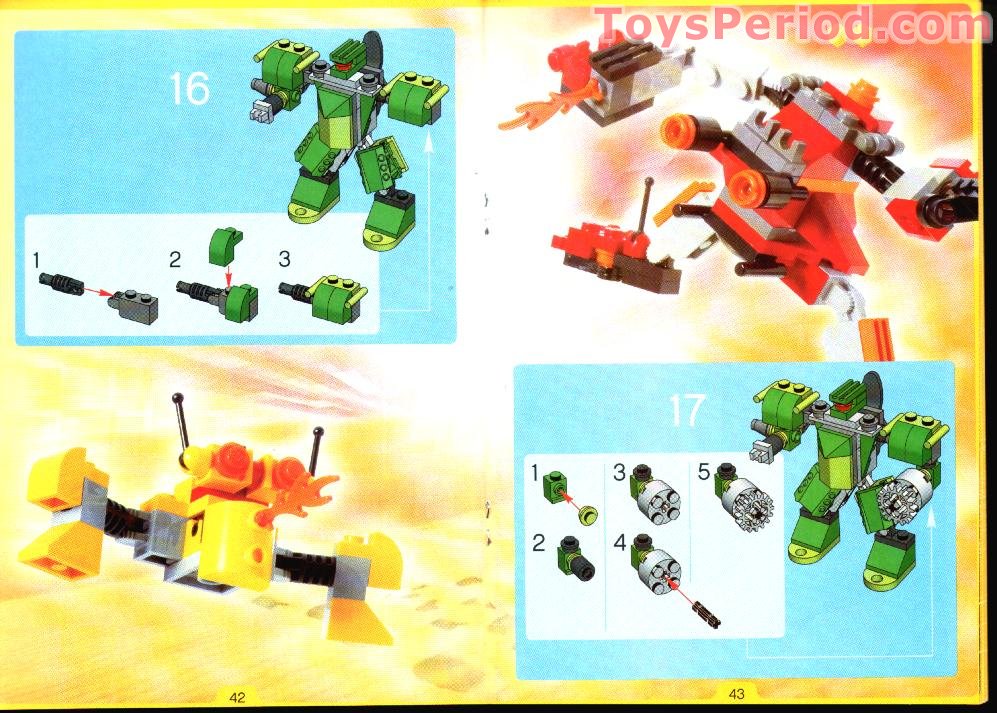 LEGO 4097 Mini Robots Instructions and Parts List