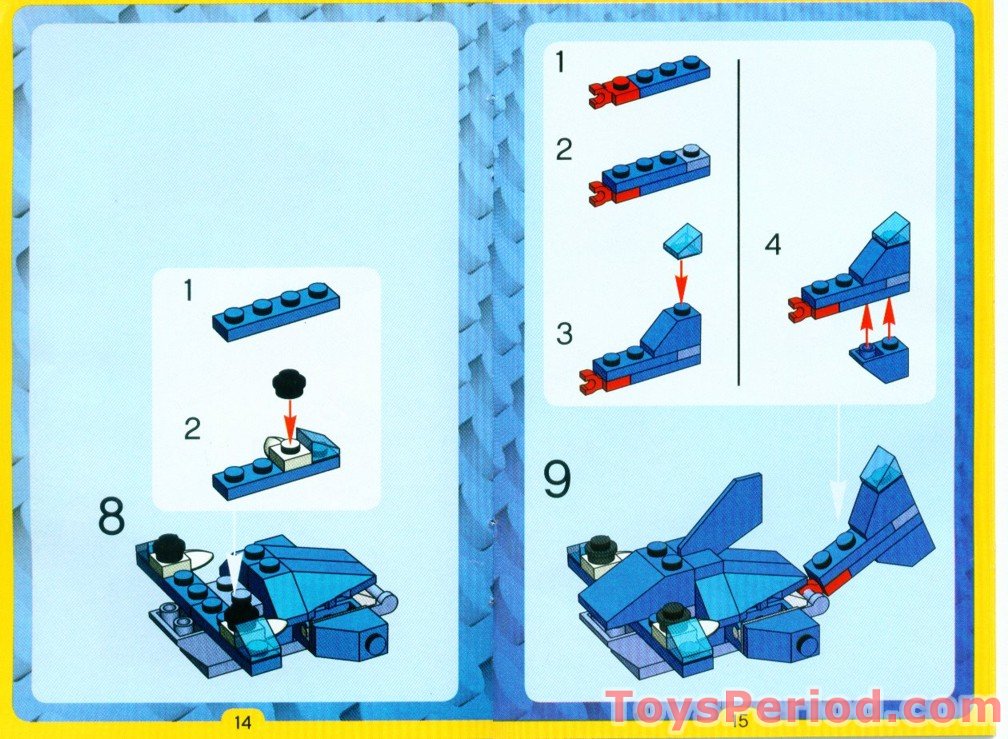LEGO 4339 Aqua Pod Instructions and Parts List