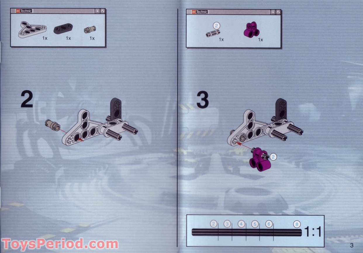 LEGO 5222 Chassis Pack Instructions and Parts List