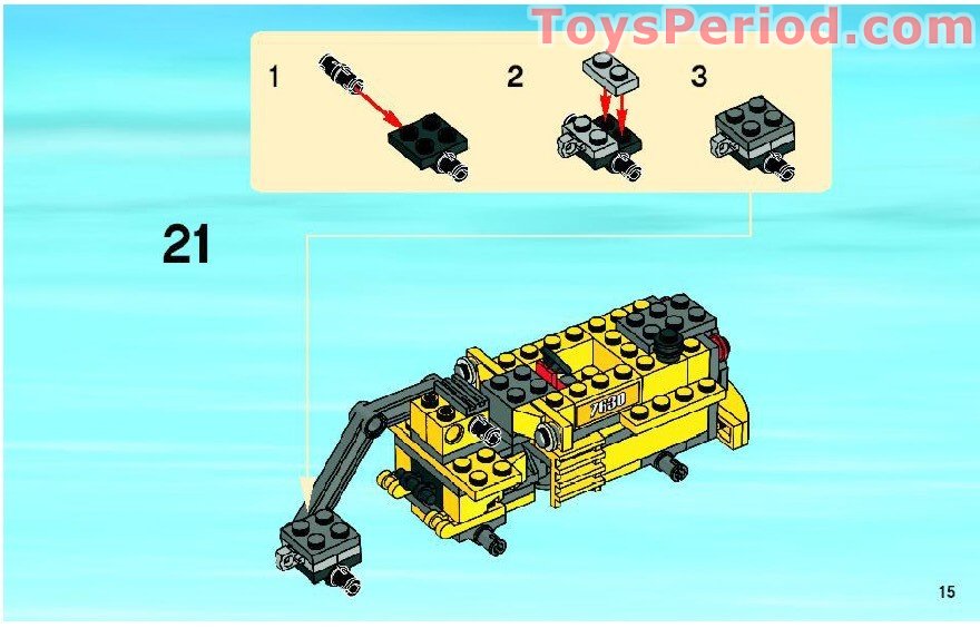 LEGO 7630 Front-End Loader Instructions and Parts List