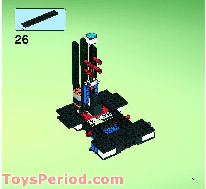 LEGO 7644 MX-81 Hypersonic Operations Aircraft Instructions and Parts List