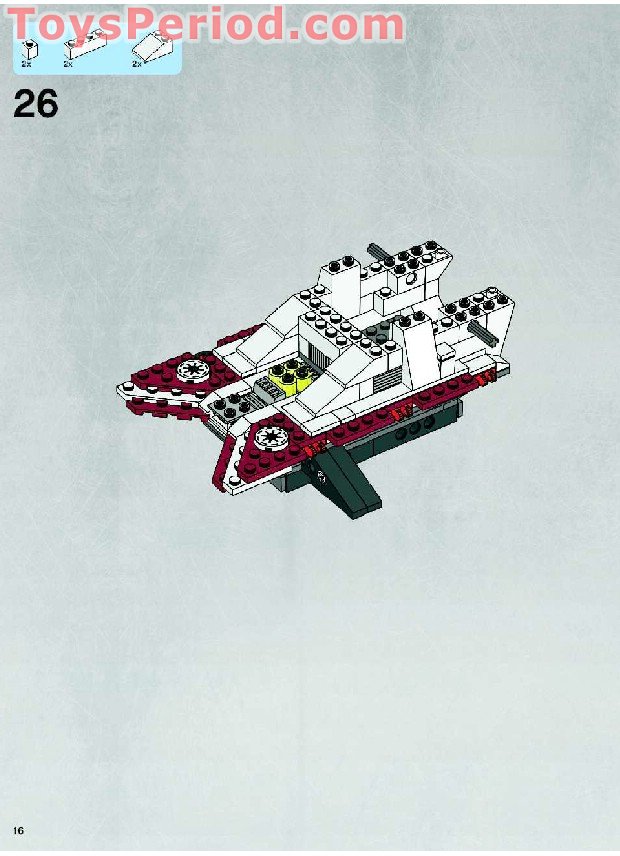 LEGO 7679 Republic Fighter Tank Instructions and Parts List
