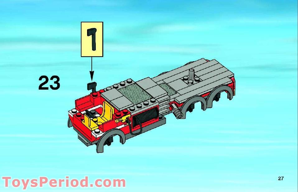 LEGO 7945 Fire Station Instructions and Parts List