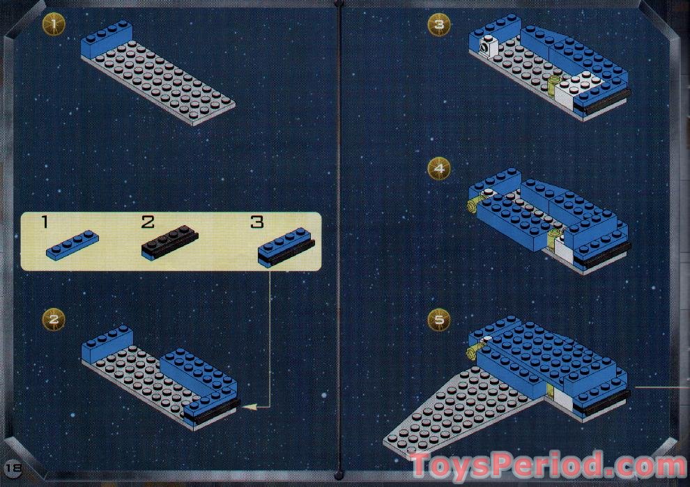 LEGO 7161 Gungan Sub Instructions and Parts List