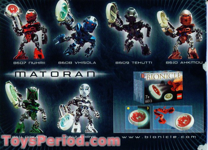 LEGO 8617-1 Vahki Zadakh Instructions and Parts List