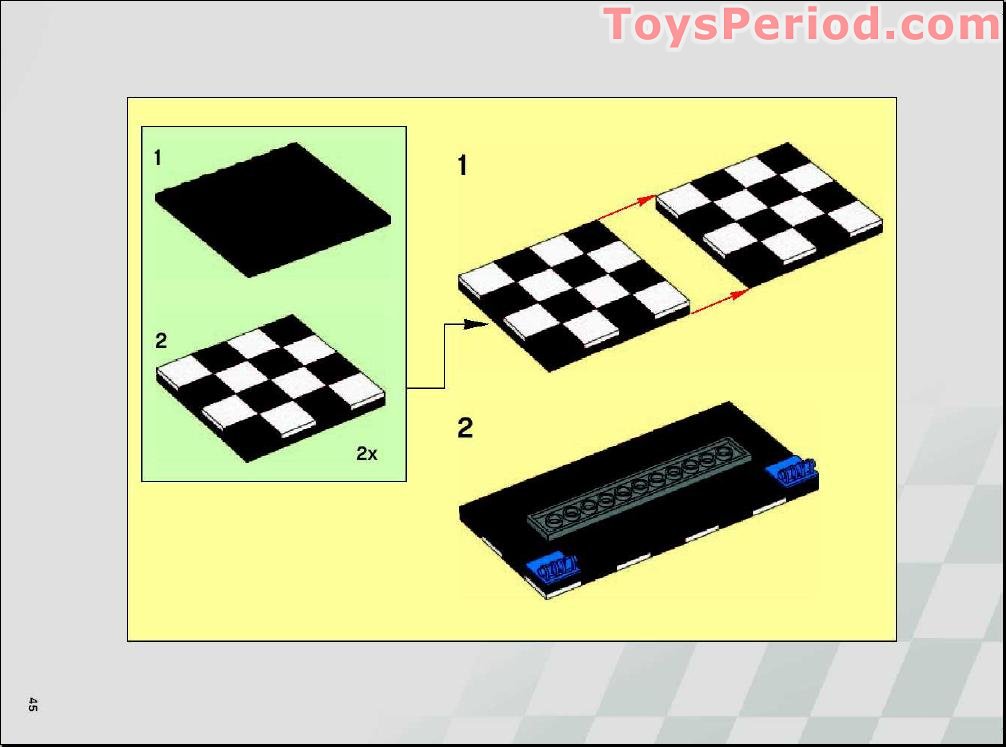 LEGO 8681 Tuner Garage Instructions and Parts List