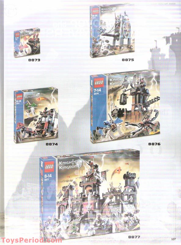 LEGO 8877 Vladek's Dark Fortress Set Parts Inventory and Instructions ...