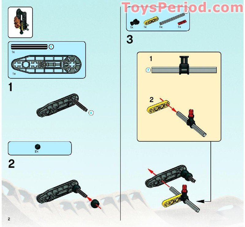 LEGO 8998 Toa Mata Nui Instructions and Parts List