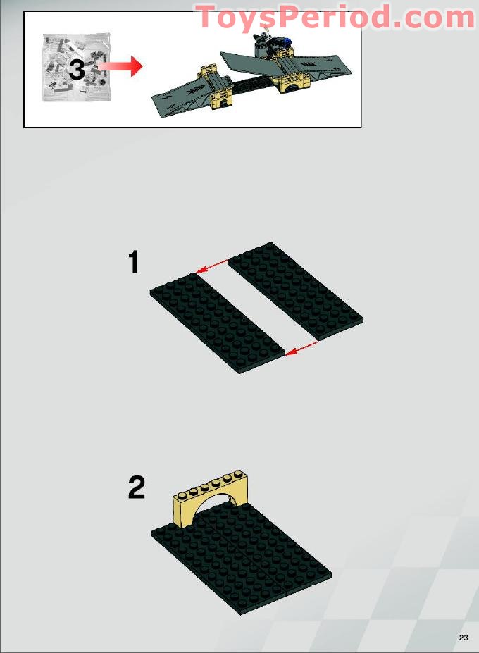LEGO 8135 Bridge Chase Instructions and Parts List