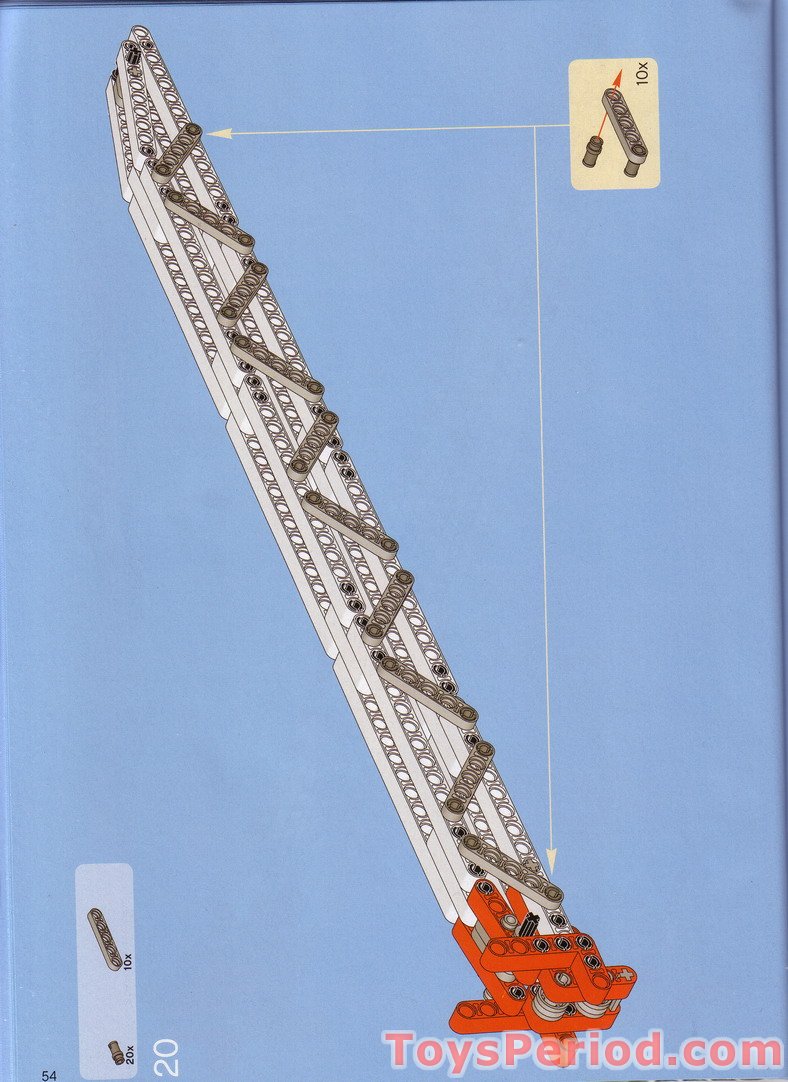 LEGO 8288 Crawler Crane Instructions and Parts List