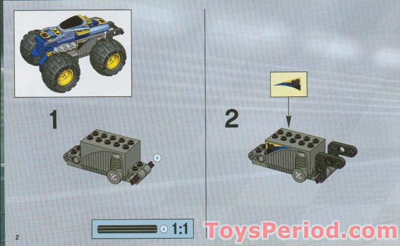 LEGO 8383 Nitro Terminator Instructions and Parts List