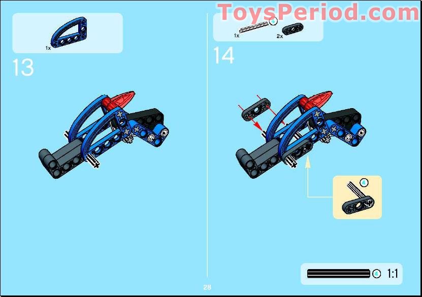 LEGO 8433 Cool Movers Instructions and Parts List