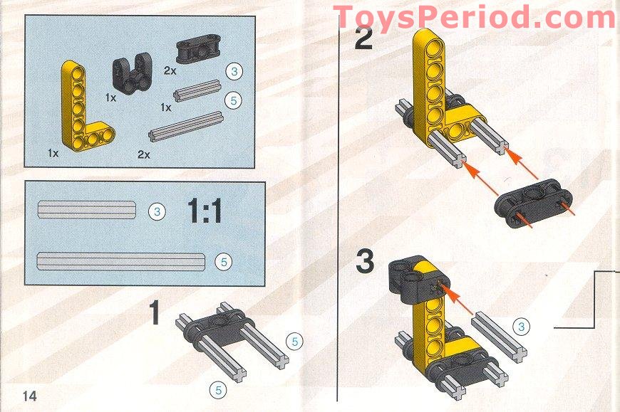LEGO 8441 Forklift Truck Instructions and Parts List