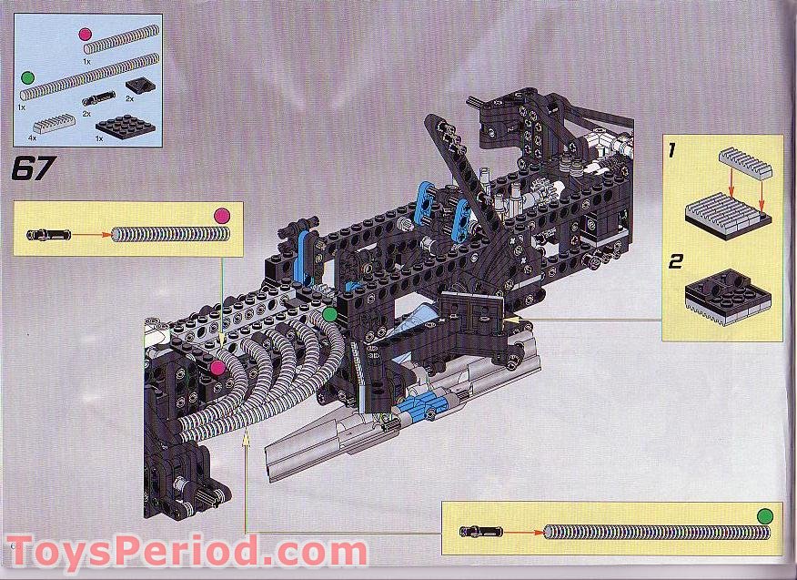 LEGO 8461 Williams F1 Team Racer Instructions and Parts List