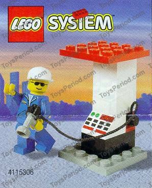LEGO 2887 Gas Station Attendant and Pump Instructions and Parts List