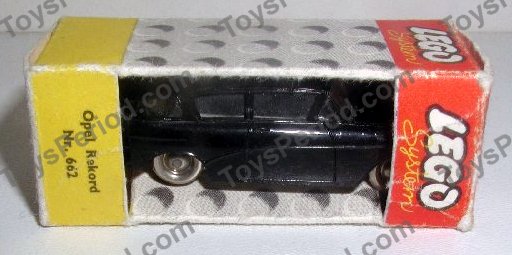 LEGO 662-2 HO Scale Opel Rekord Set Parts List