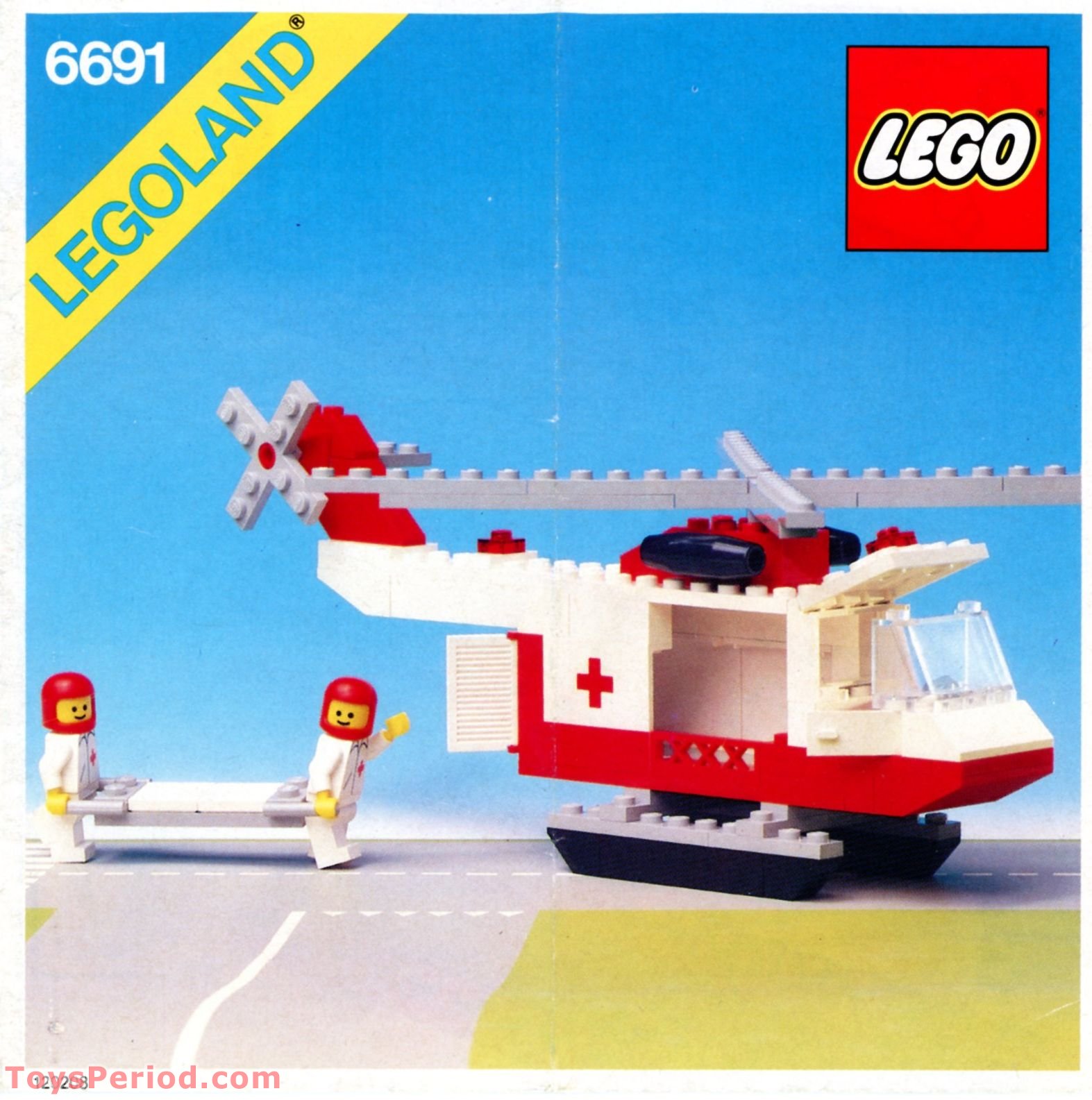LEGO 6691 Red Cross Helicopter Instructions and Parts List