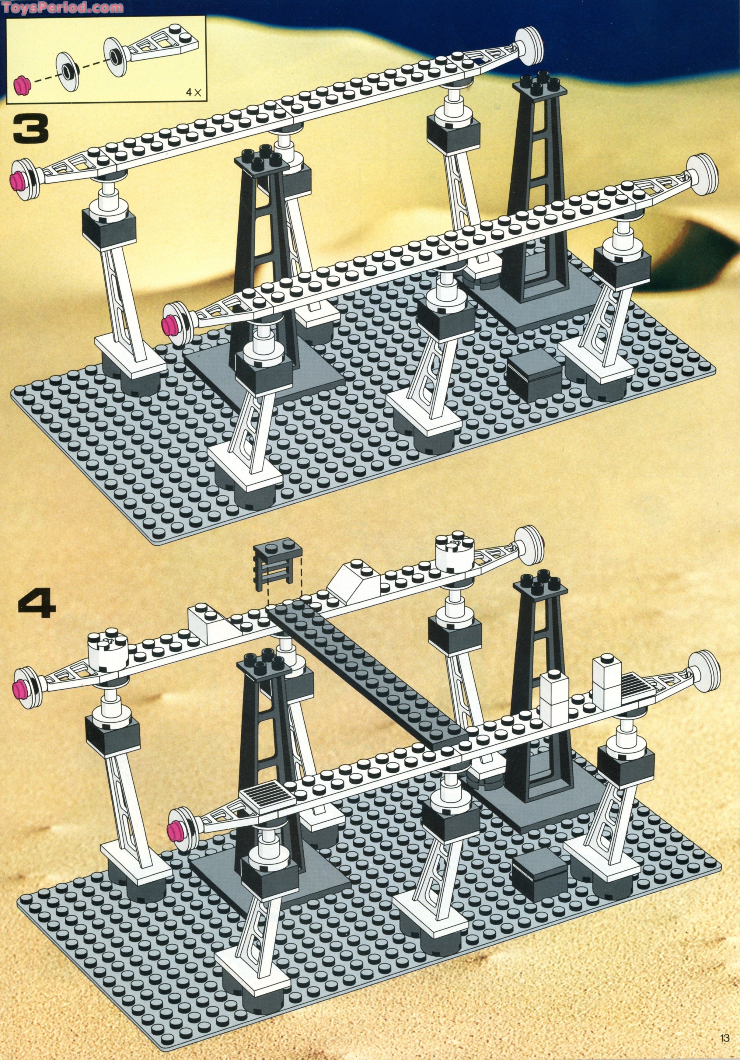 LEGO 6990 Monorail Transport System Instructions and Parts List