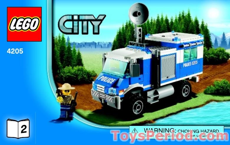 LEGO 4205 Off-road Command Center Instructions and Parts List