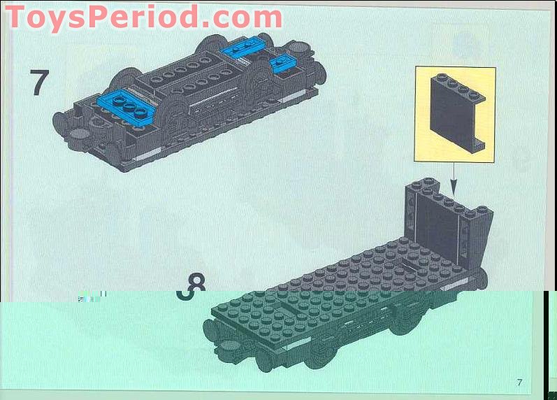 LEGO 3740 My Own Train - Small Engine Instructions and Parts List
