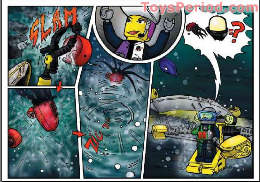 LEGO 4794 Alpha Team Command Sub Instructions and Parts List