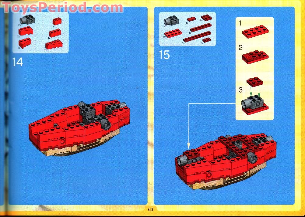 LEGO 4507 Prehistoric Creatures Instructions and Parts List