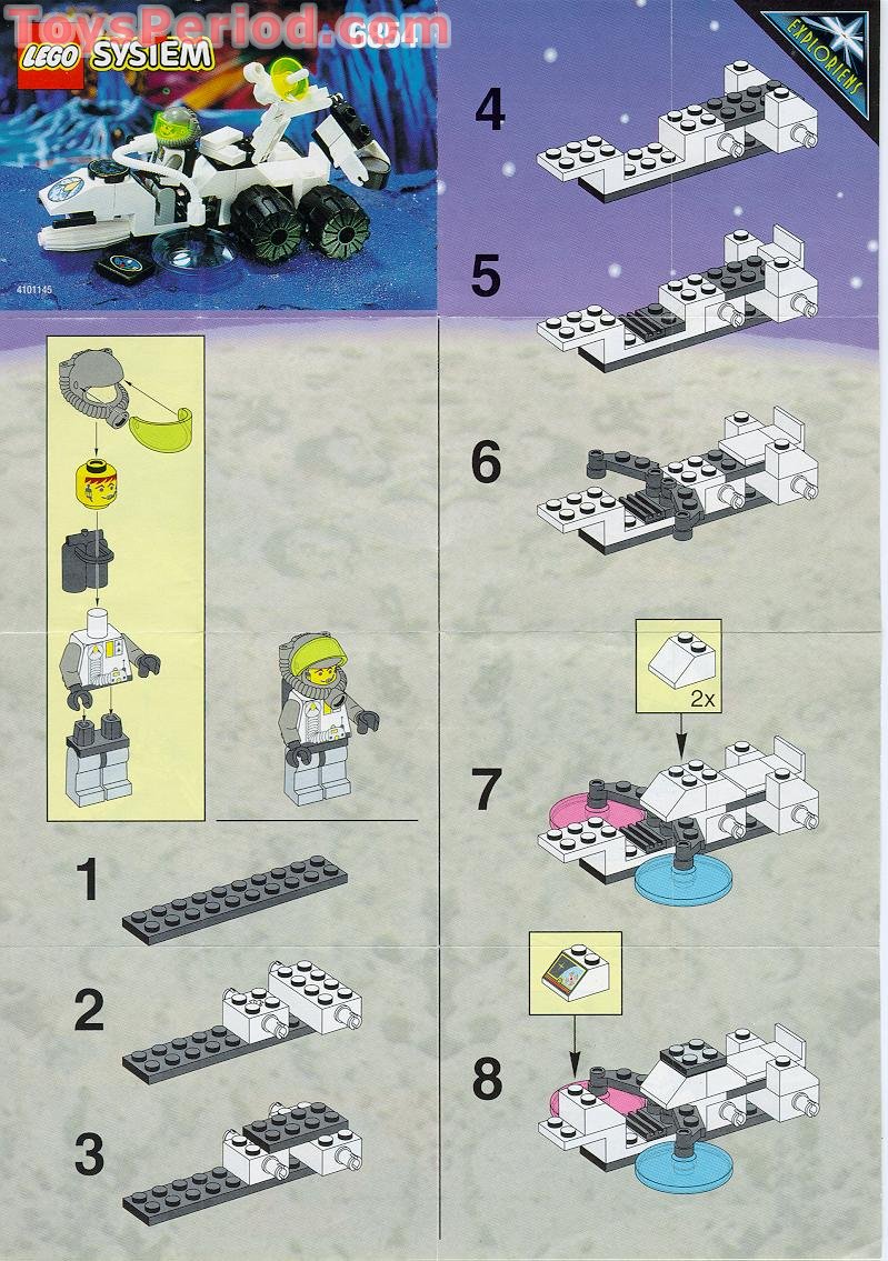 LEGO 6854 Alien Fossilizer Instructions and Parts List