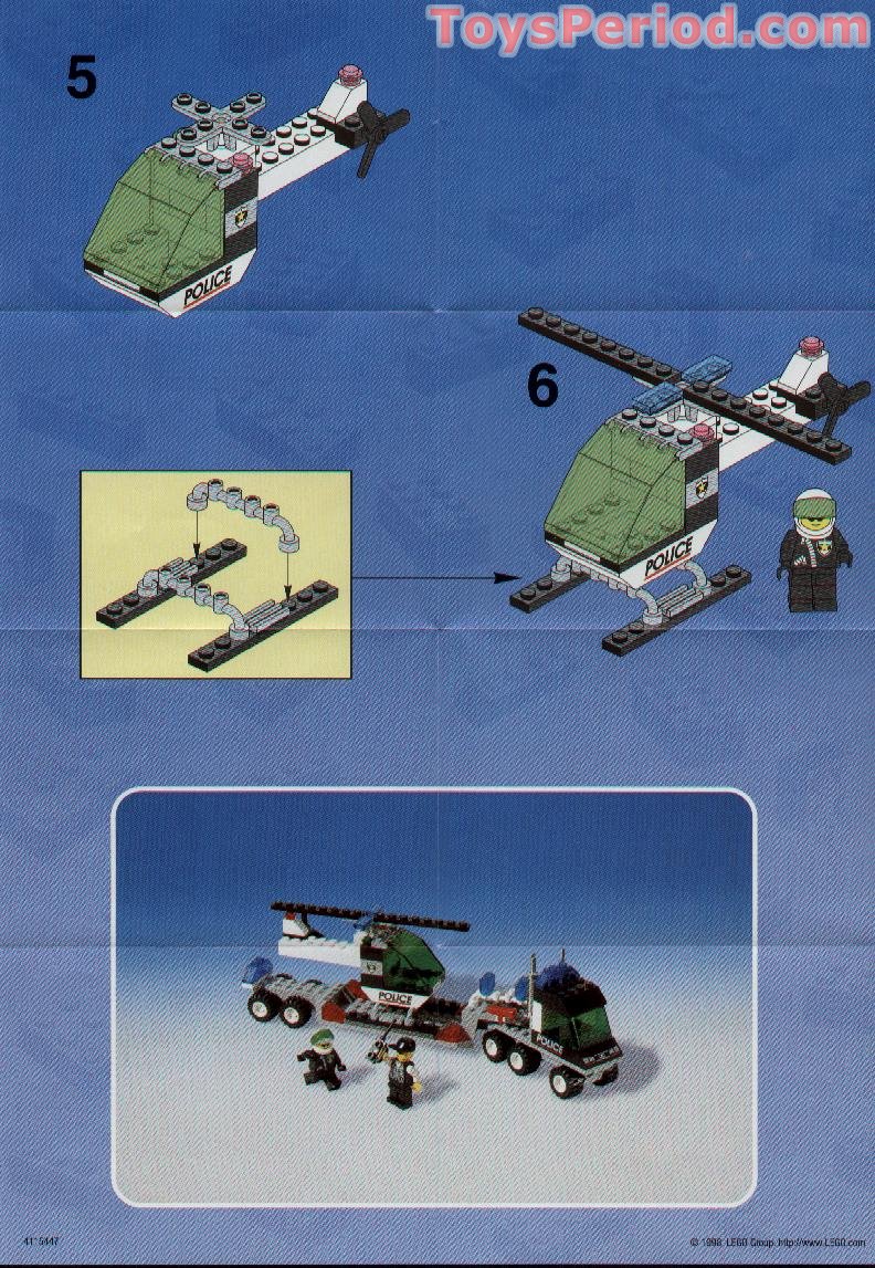 LEGO 6328 Helicopter Transport Instructions and Parts List
