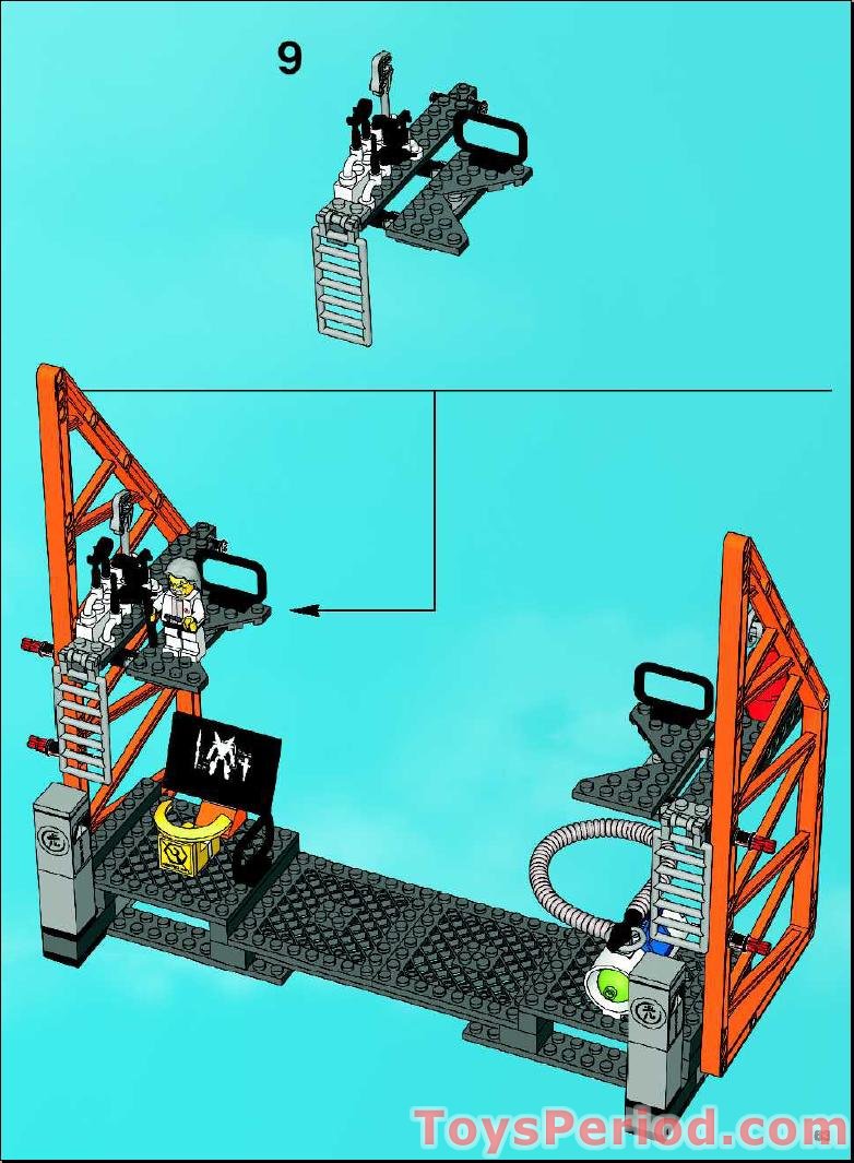 LEGO 7709 Sentai Fortress Instructions and Parts List