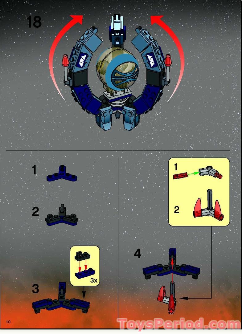 LEGO 7283 Ultimate Space Battle Instructions and Parts List