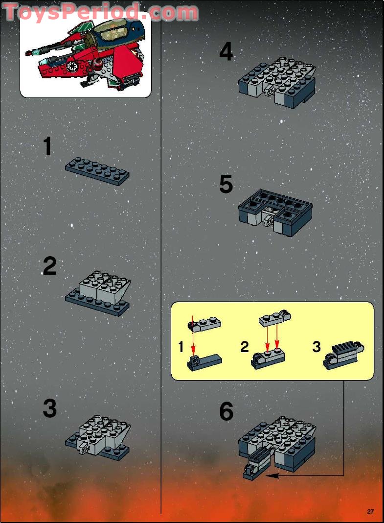LEGO 7283 Ultimate Space Battle Instructions and Parts List