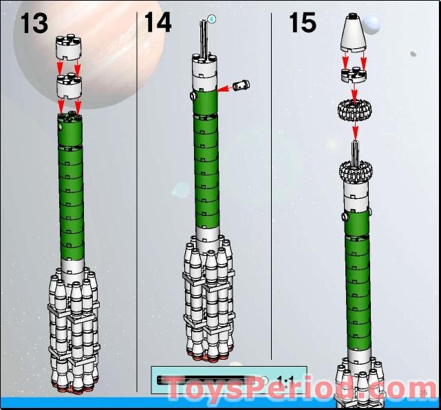 LEGO 7469 Mission to Mars Instructions and Parts List