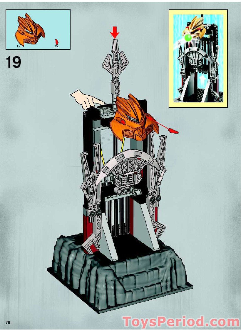 LEGO 8624 Race for the Mask of Life Instructions and Parts List