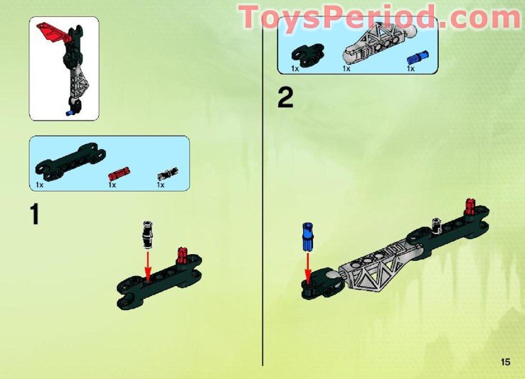 LEGO 8690 Toa Onua Instructions and Parts List