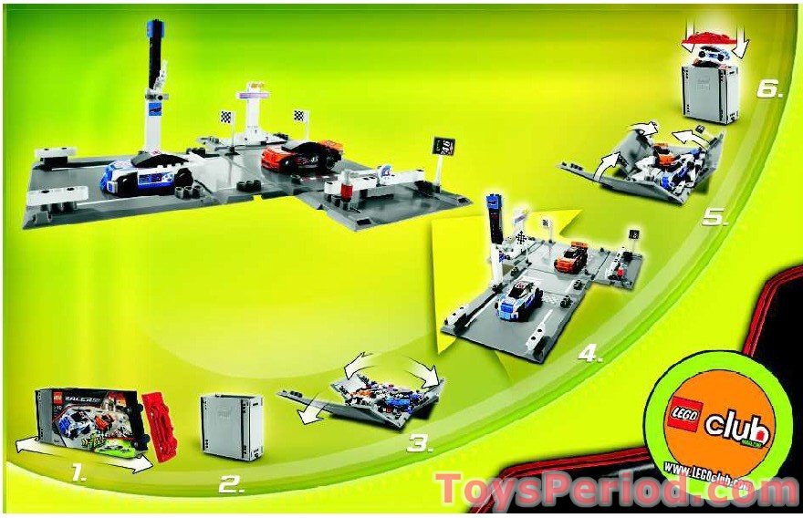 LEGO 8125 Thunder Raceway Instructions and Parts List