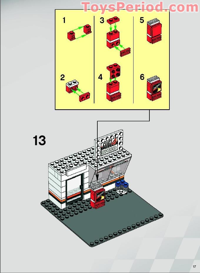LEGO 8135 Bridge Chase Instructions and Parts List