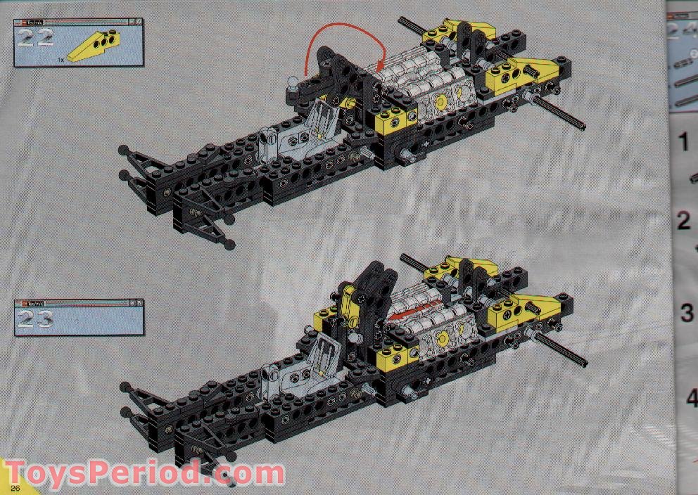 LEGO 8445 Indy Storm Instructions and Parts List